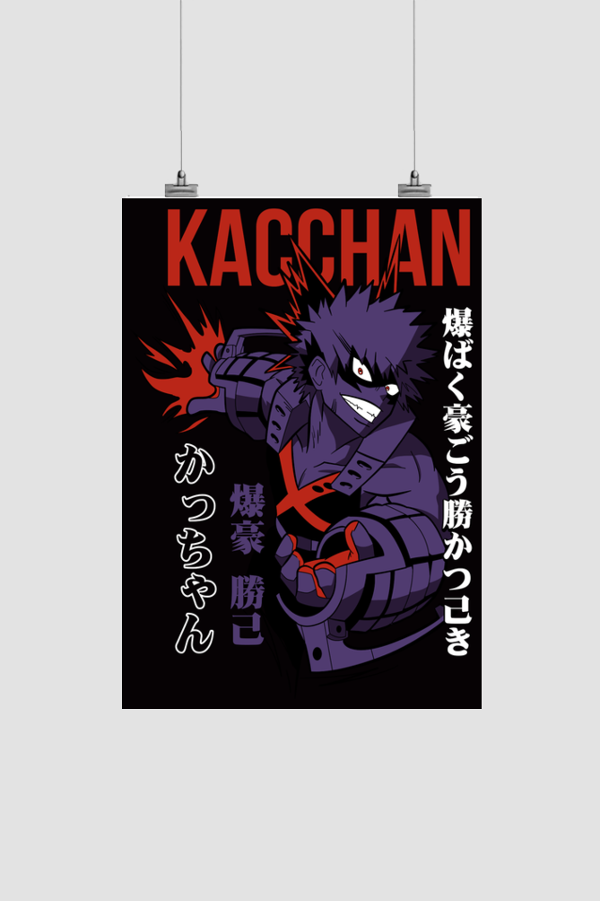 Kacchan Dark Poster | Luffy Prints